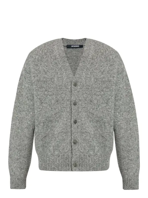 Jacquemus Long Sleeve Cardigan - Grey