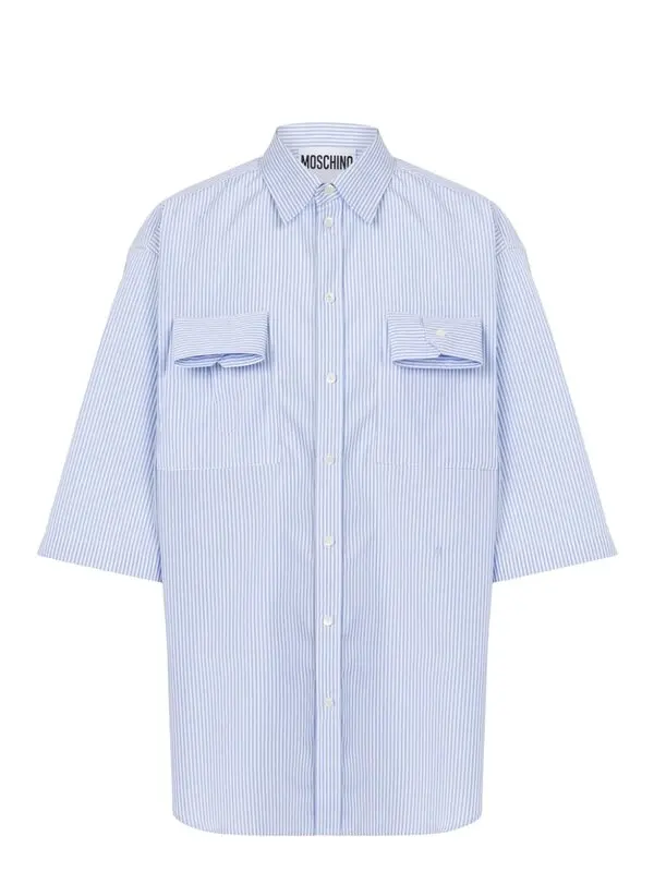 Moschino Appliqué-detail Shirt - Blue