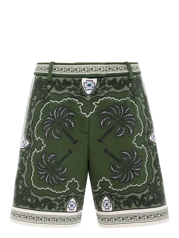 La DoubleJ Printed Shorts - Green