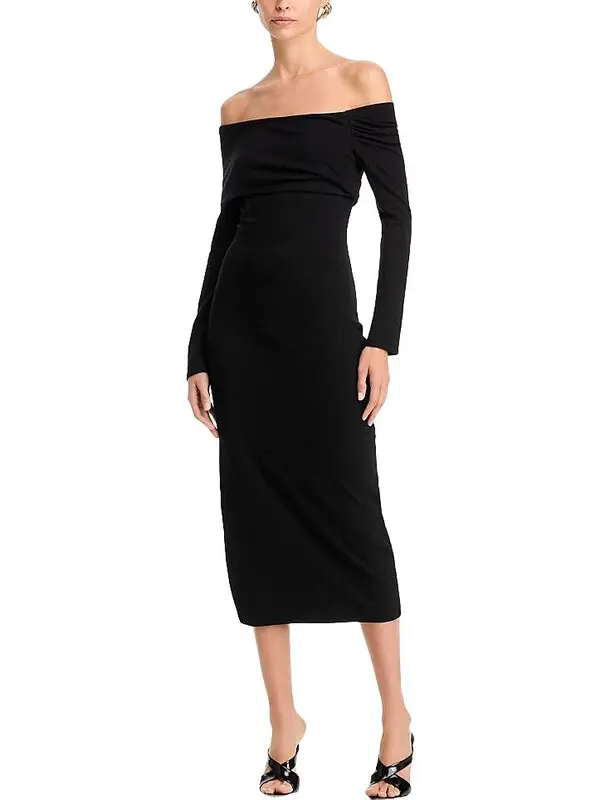 Astr The Label Jada Midi Dress - Black