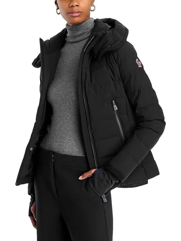 Moncler Lamoura Hooded Down Ski Jacket - Black