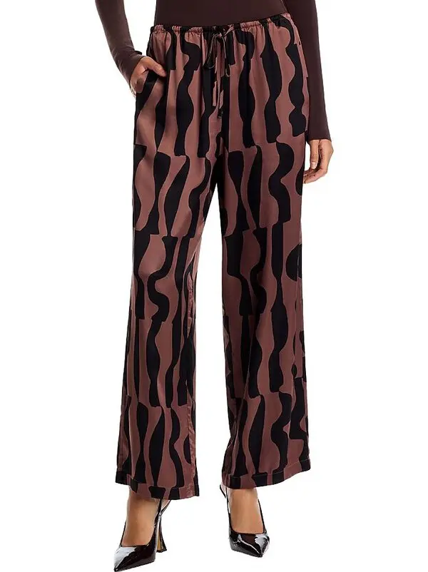 Rails Printed Wide Leg Pants - Thebes