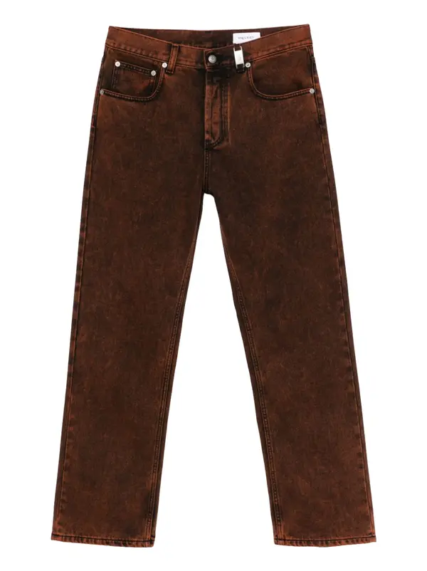 Alexander McQueen Straight-leg Jeans - Brown