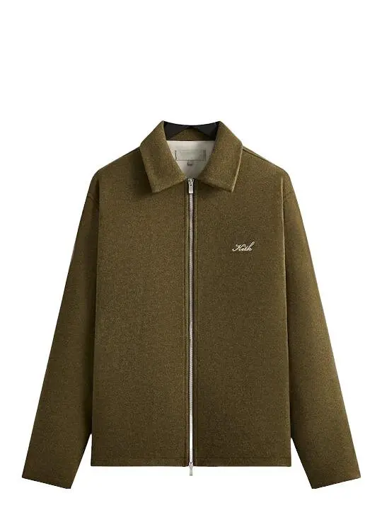 Kith Felted Jersey Lane Coaches Jacket - Brush