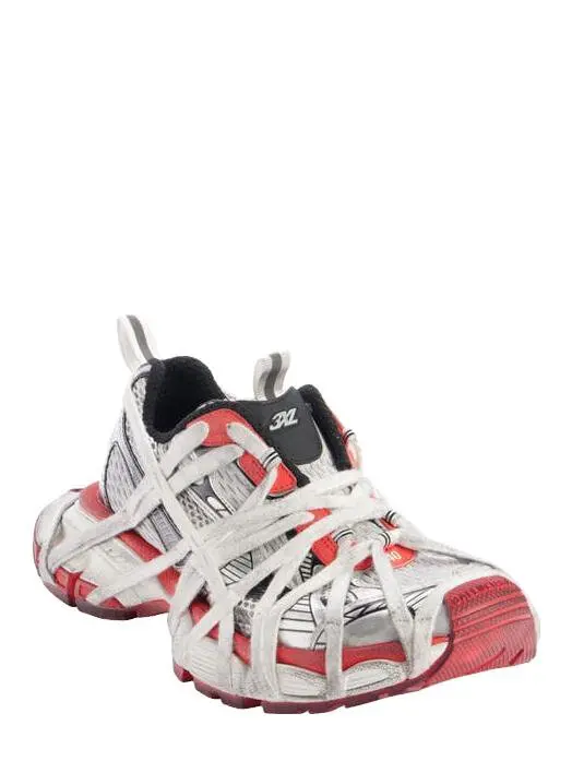 Balenciaga 3xl Extreme Lace Sneakers - Grey/red/black/white