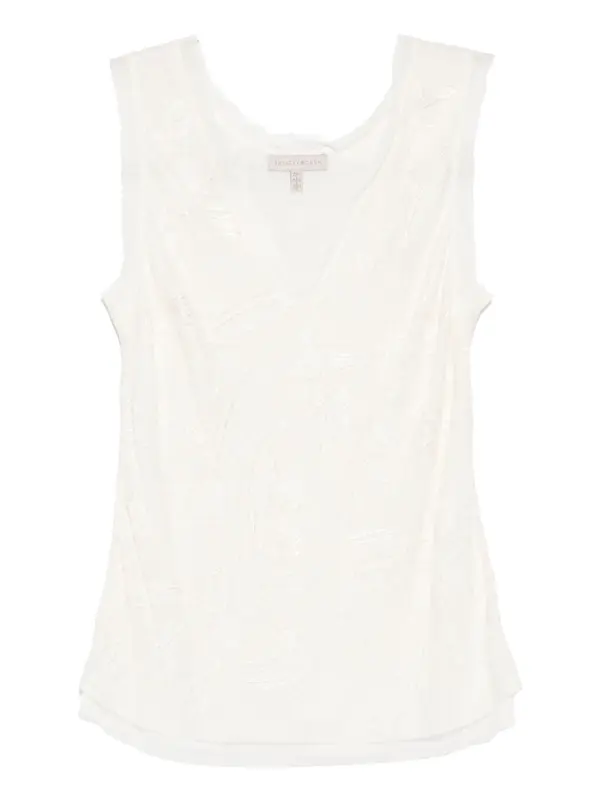 Shiatzy Chen Sense Of Ink Collection Silk Vest - White