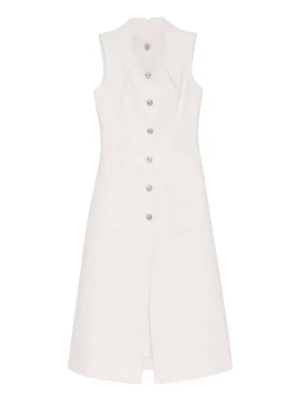 Shiatzy Chen Wool Vest Dress - White