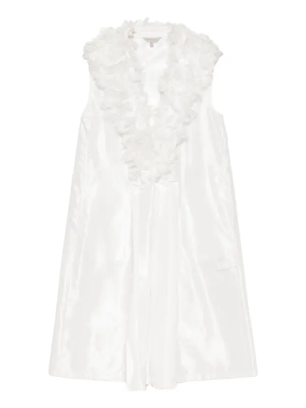 Shiatzy Chen Embroidered Tulle Coat - White