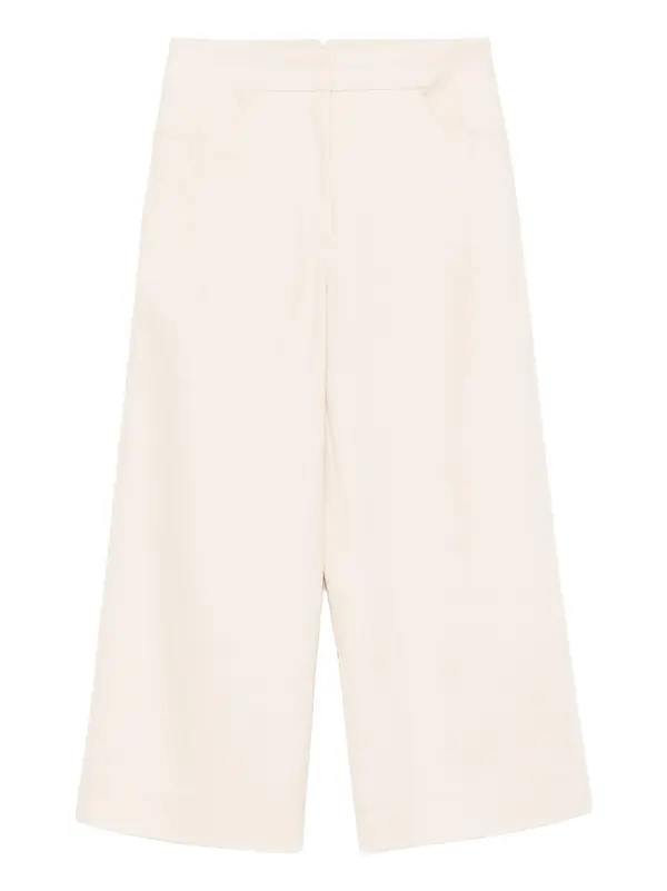 Shiatzy Chen Straight Trousers - Neutrals