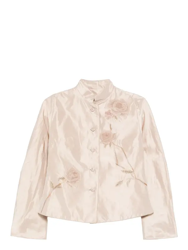 Shiatzy Chen Mandarin Collar Jacket - Neutrals