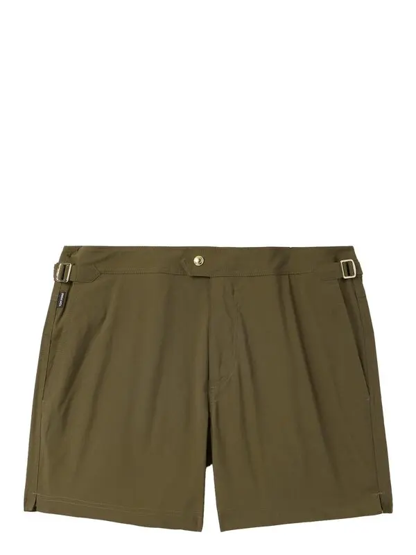 TOM FORD Slim-fit Short-length Swim Shorts - Brown