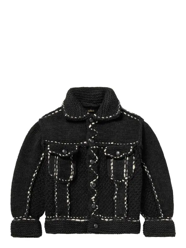 Kapital Embroidered Wool Jacket - Black