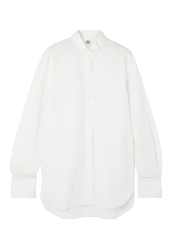 TOTEME Organic Cotton-poplin Shirt - White