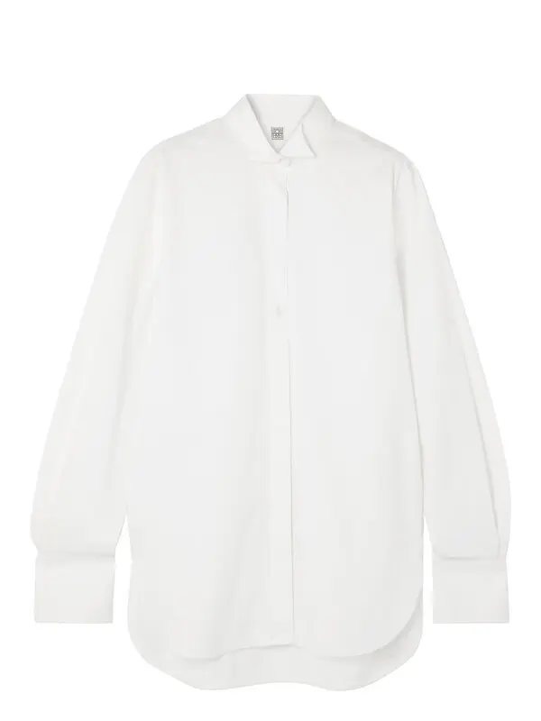 TOTEME Organic Cotton-poplin Shirt - White