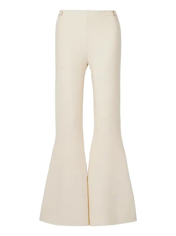 Gabriela Hearst Ayala Wool-cashmere Blend Flared Pants - Ivory
