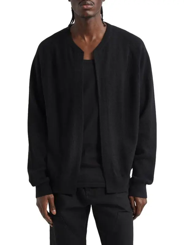 Frenckenberger Cashmere Bomber Cardigan - Black