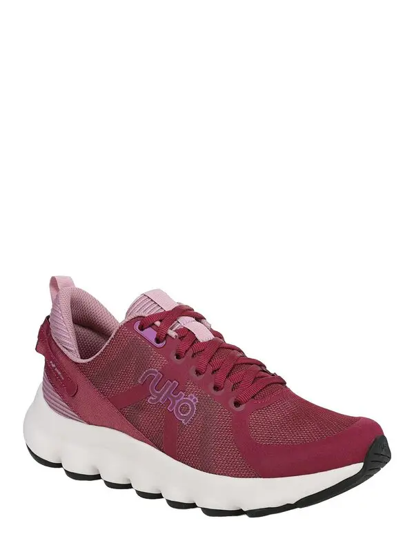 RYKA Podflow Walking Sneakers - Berry Red