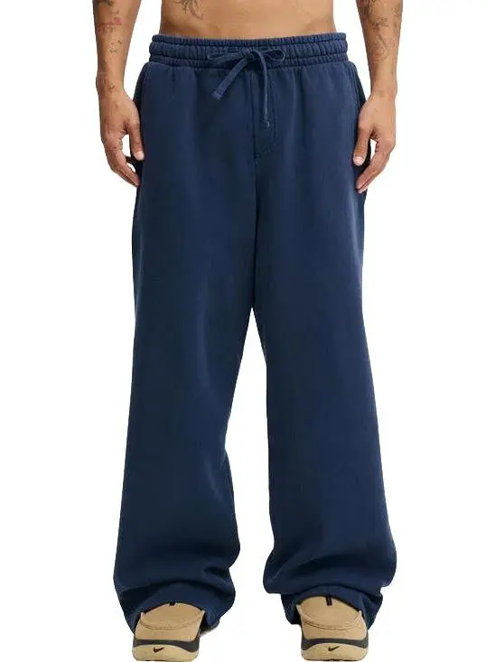 COTTON ON Super Baggy Track Pant - Indigo Wash