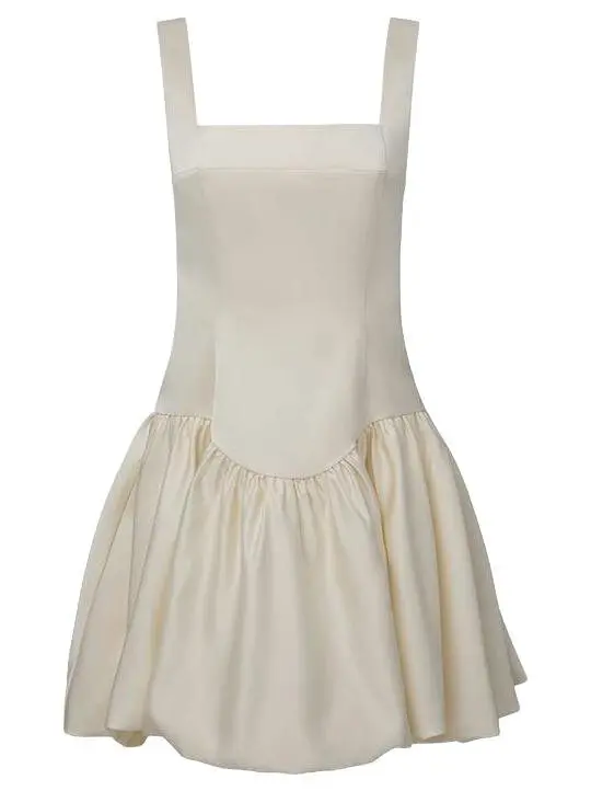 WeWoreWhat Bubble Skirt Corset Mini Dress - Ivory