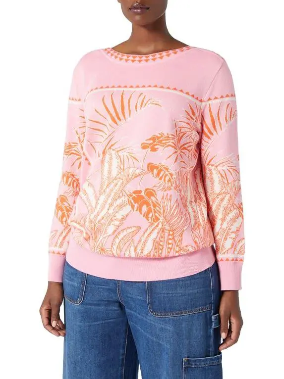 Marina Rinaldi Fascino Hydrangea Sweater - Hydrangea Pink