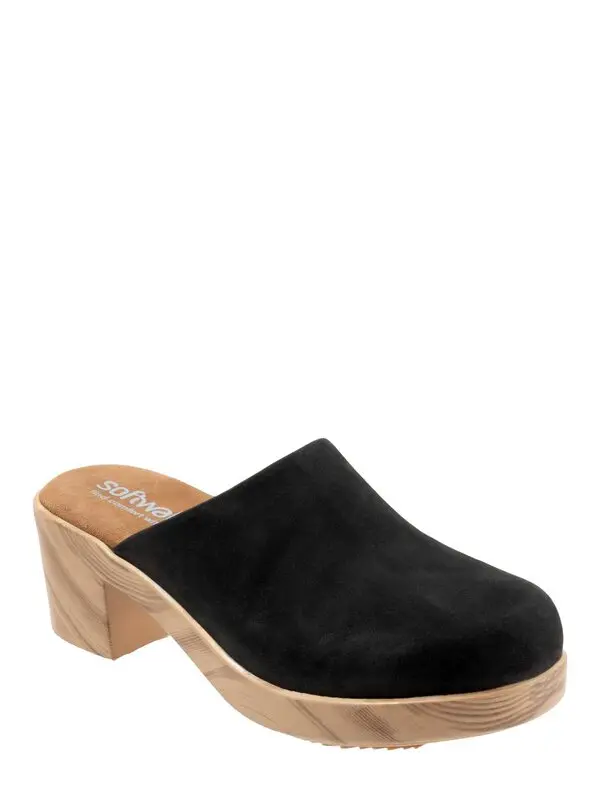 SOFTWALK® Felida Platform Mule - Black Oil
