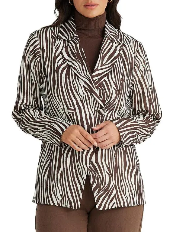 BRAVE+TRUE Blake Abstract Striped Jacket - Zigby