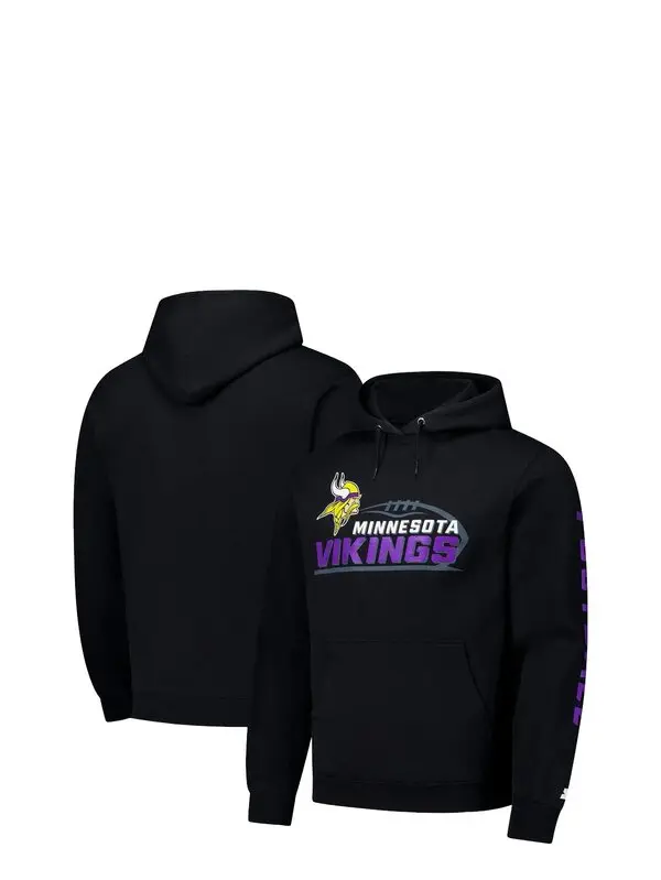 STARTER Minnesota Vikings Vintage Pullover Hoodie - Black