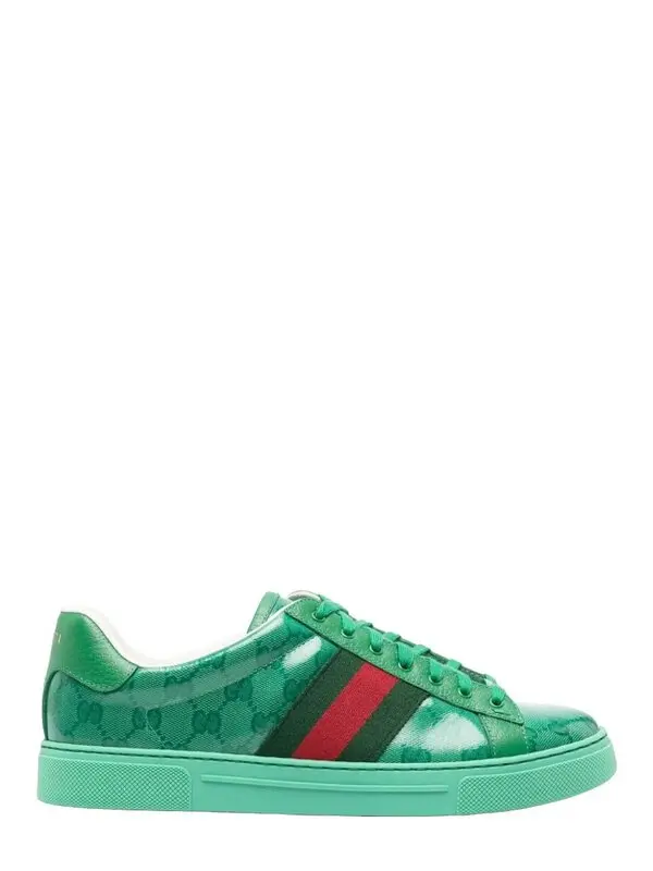 Gucci Ace Gg Crystal Sneakers - Green/red