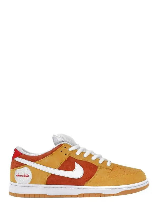 Nike Dunk Low Chocolate Skateboards Sun Sneakers - University Gold/white/dark Russet