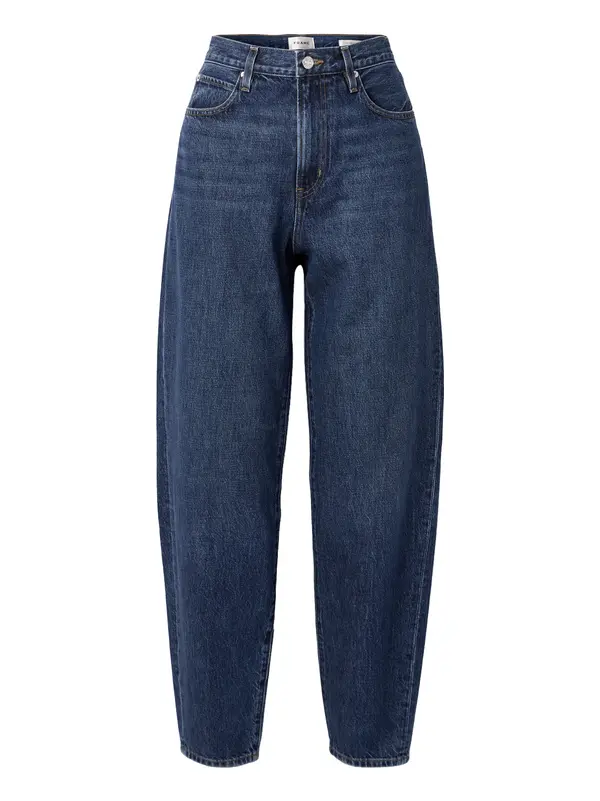 FRAME The Narrow High-rise Tapered Jeans - Blue