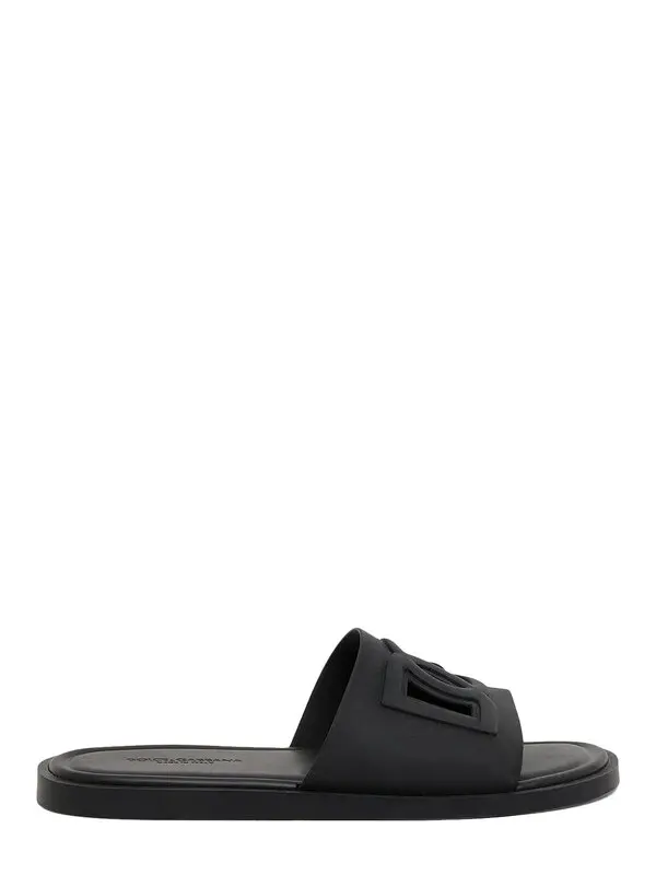 Dolce & Gabbana Rubber Slides - Military G