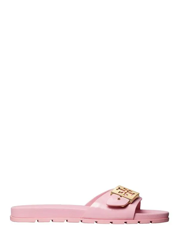 Tory Burch Buckle Slide Sandals - Pink