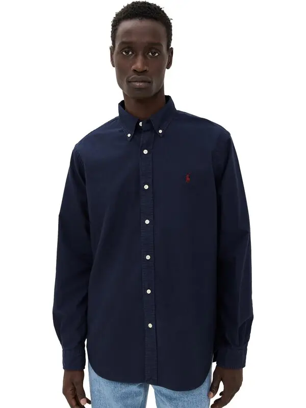 Polo Ralph Lauren Classic Fit Garment Dyed Oxford Shirt - Rl Navy