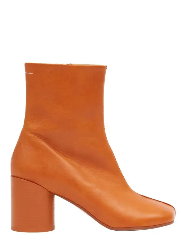 MAISON MARGIELA 70mm Stitch-out Leather Boots - Orange