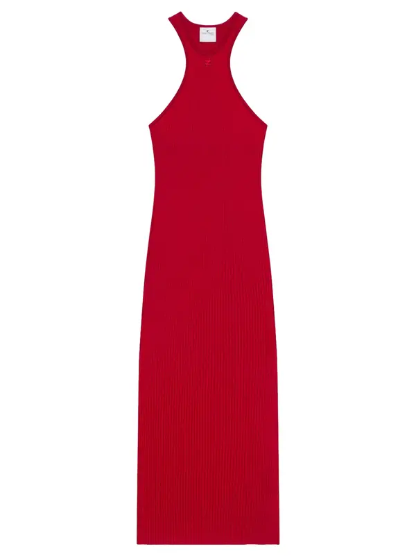 COURREGES Scuba Midi Dress - Red