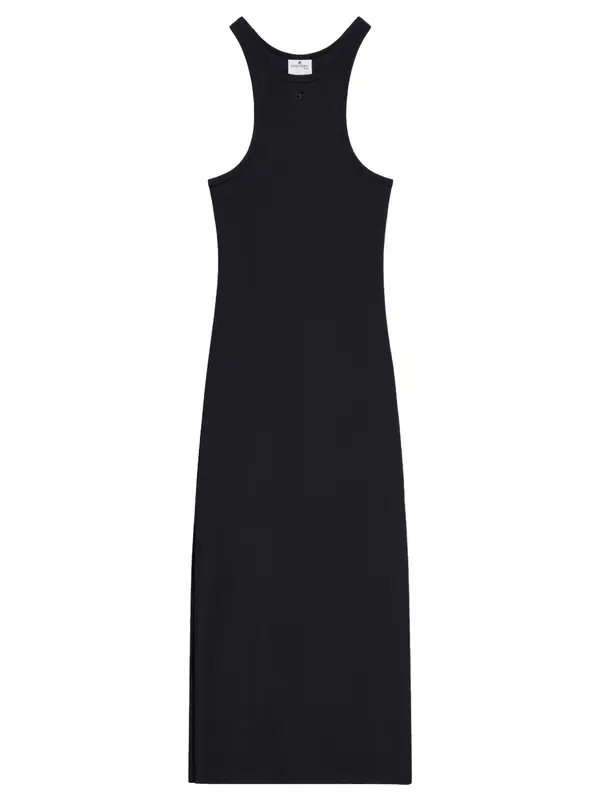 COURREGES Scuba 90's Midi Dress - Black