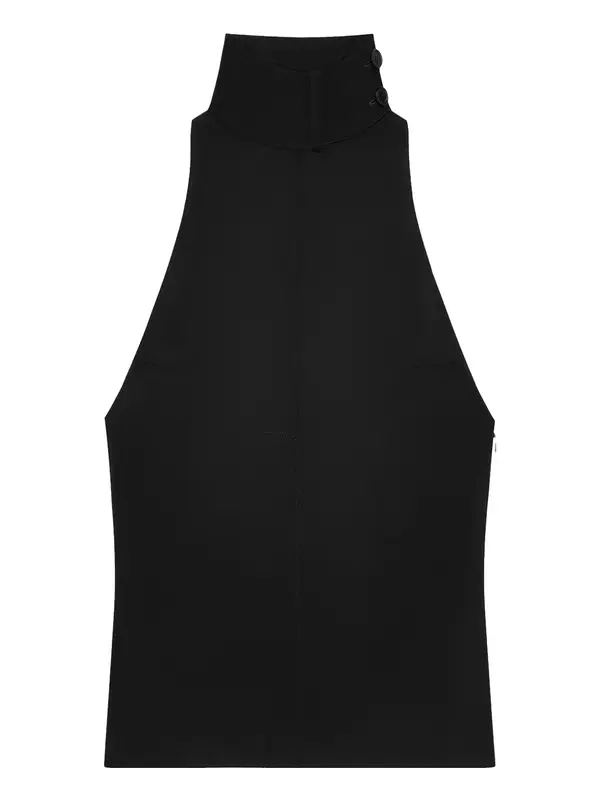 COURREGES Sleeveless Blouse - Black