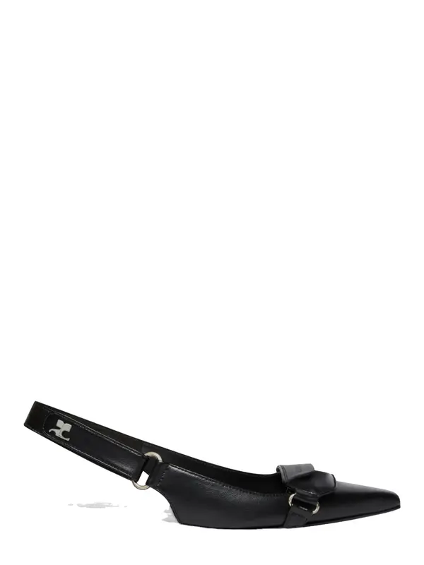 COURREGES Racer Ballet Flats - Black