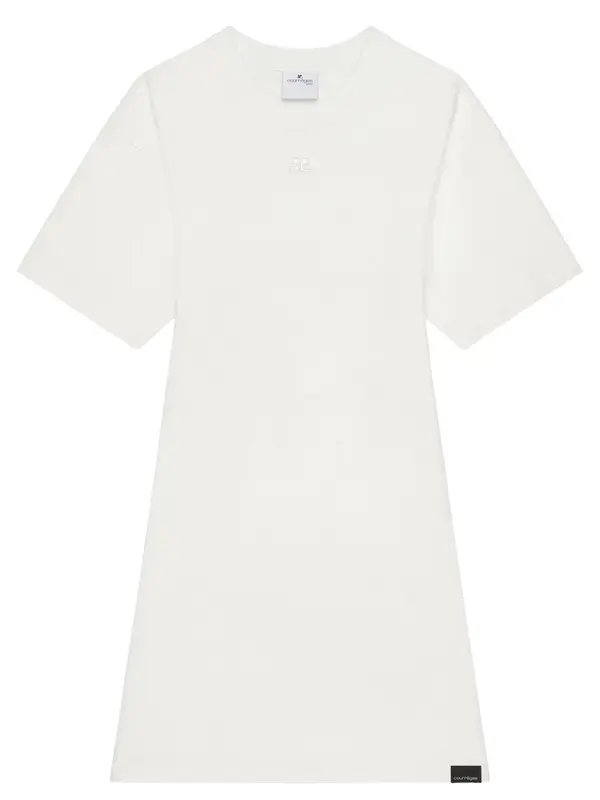 COURREGES Cotton Mini Dress - White