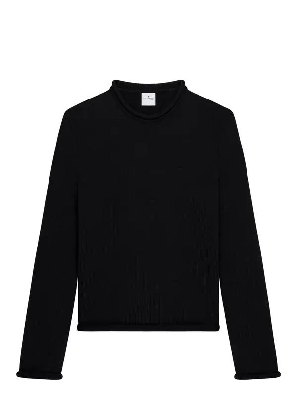 COURREGES Crew-neck Sweater - Black