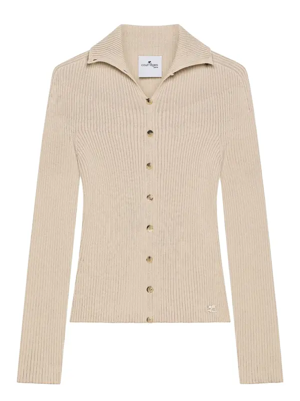 COURREGES Solar Cardigan - Neutrals