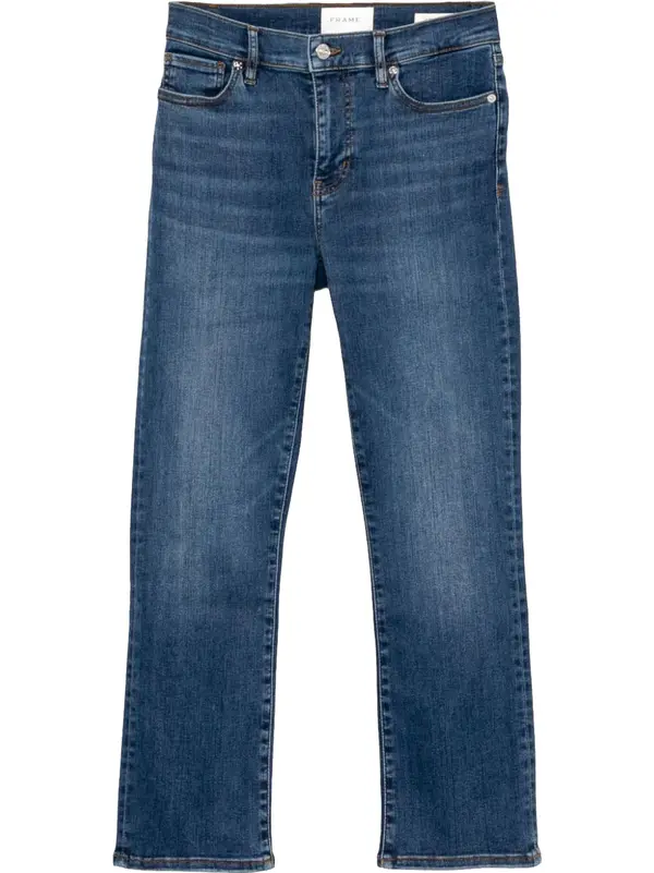 FRAME Le High Straight Leg Jeans - Blue