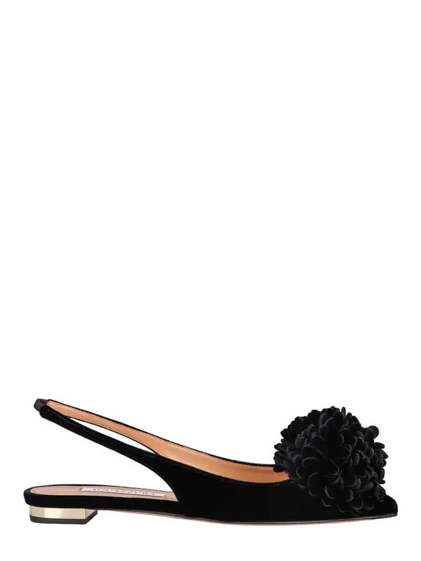 AQUAZZURA Flat Pumps - Black