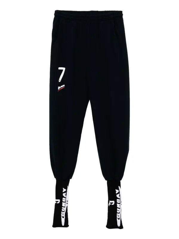 PROTOTYPES Football-sock Track Pants - Blue