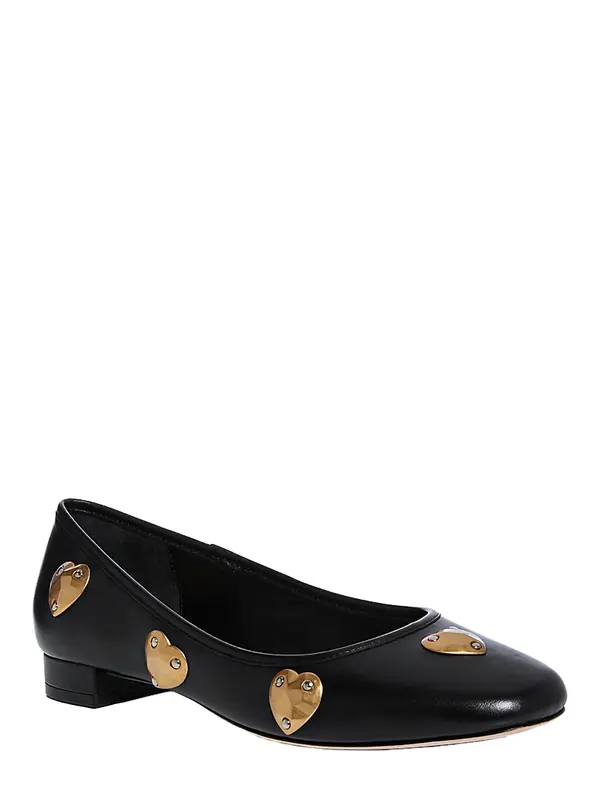 Cinq À Sept Marin Block Heel Flats - Black/gold