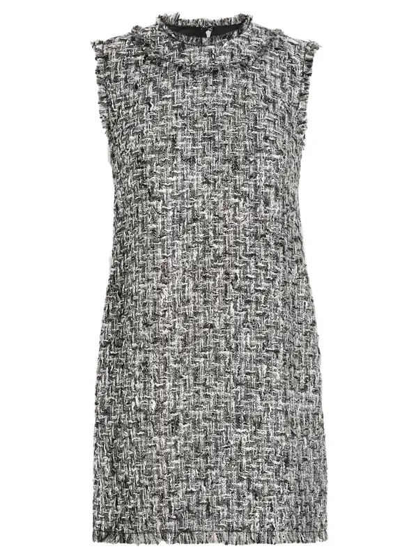 Dolce & Gabbana Short Raschel Tweed Sack Dress - Multicolor
