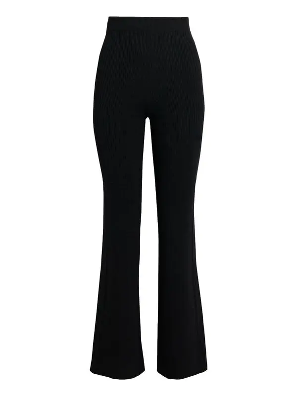 Rabanne Wool-blend Bootcut Pants - Black