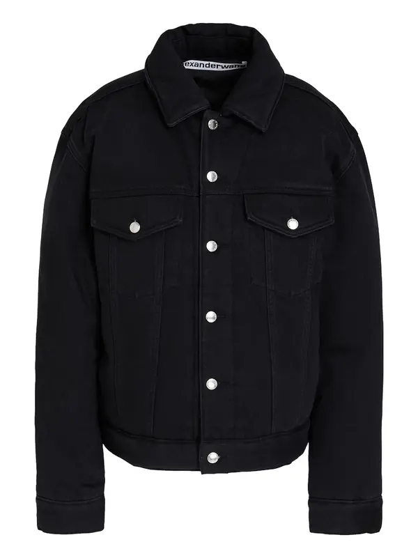 Alexander Wang Padded Denim Trucker Jacket - Black