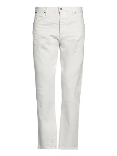 TOM FORD Cotton-blend Jeans With Stained Effect - White