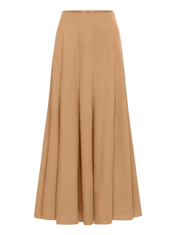 AZLEE Soren Maxi Skirt - Neutrals